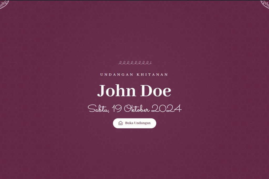 Undangan Khitan Anak